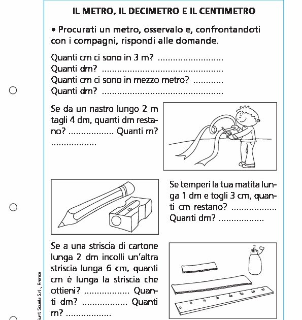 Il metro, il decimetro e il centimetro | Giunti Scuola