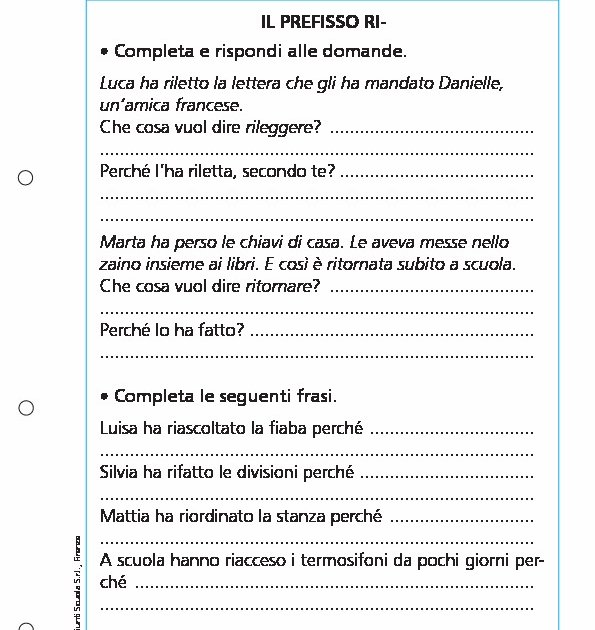 Il prefisso RI- | Giunti Scuola