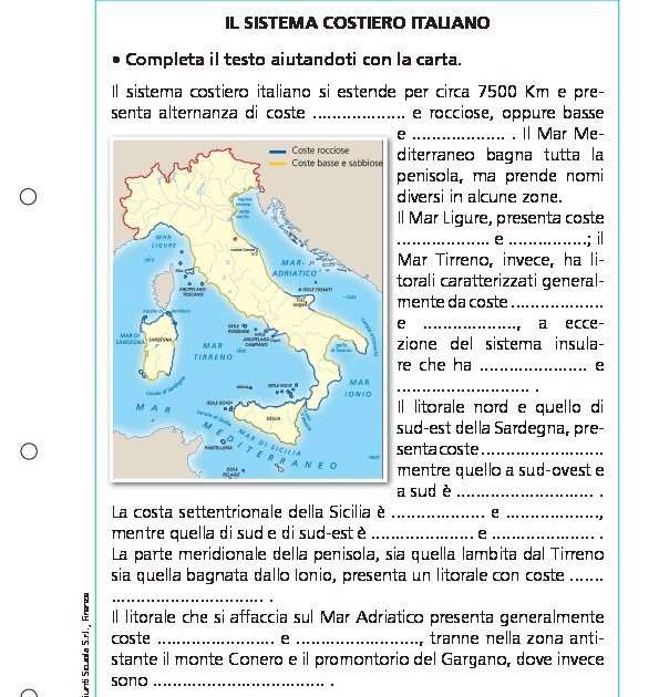 Il sistema costiero italiano | Giunti Scuola