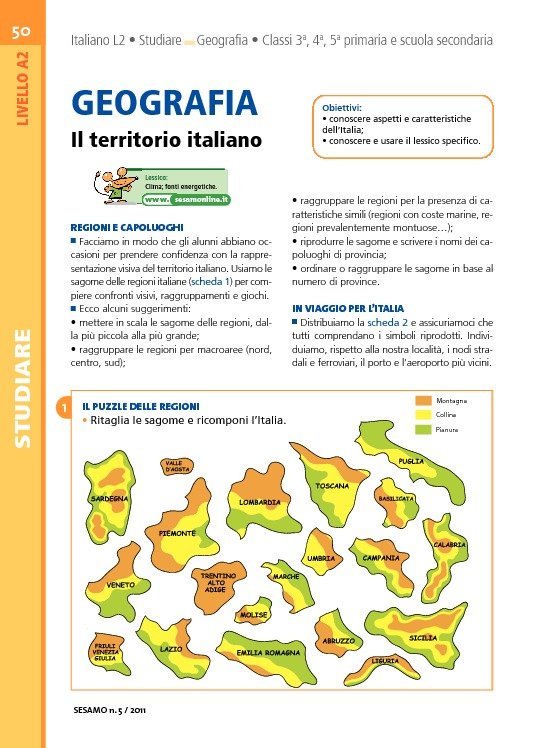 Schede Didattiche Sulla Morfologia Del Territorio Archivio News