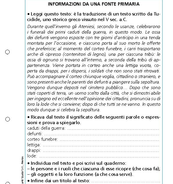 Informazioni da una fonte primaria | Giunti Scuola