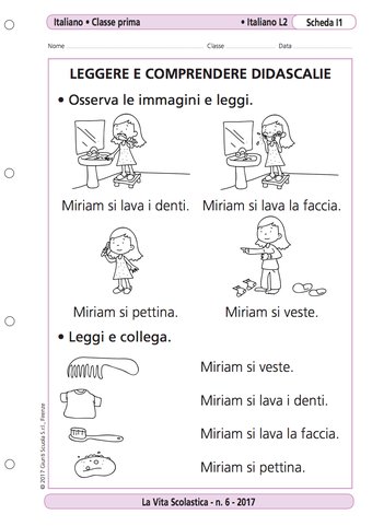 Lettura e comprensione di didascalie - Raccolta | Giunti Scuola