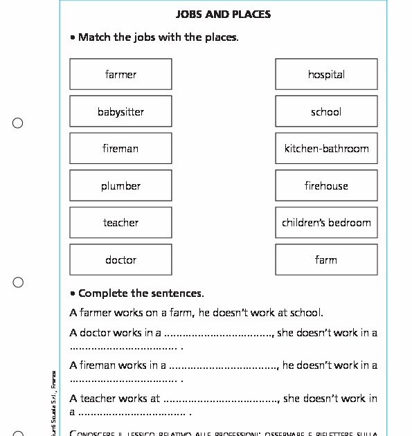 Schede Di Lavoro In Inglese Per La Seconda Elementare