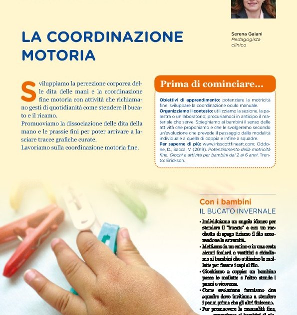 La coordinazione motoria | Giunti Scuola