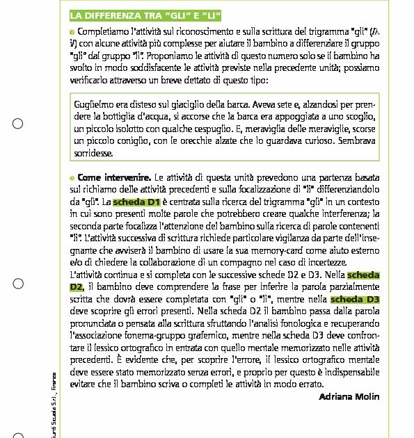 La differenza tra "GLI" e "LI" | Giunti Scuola