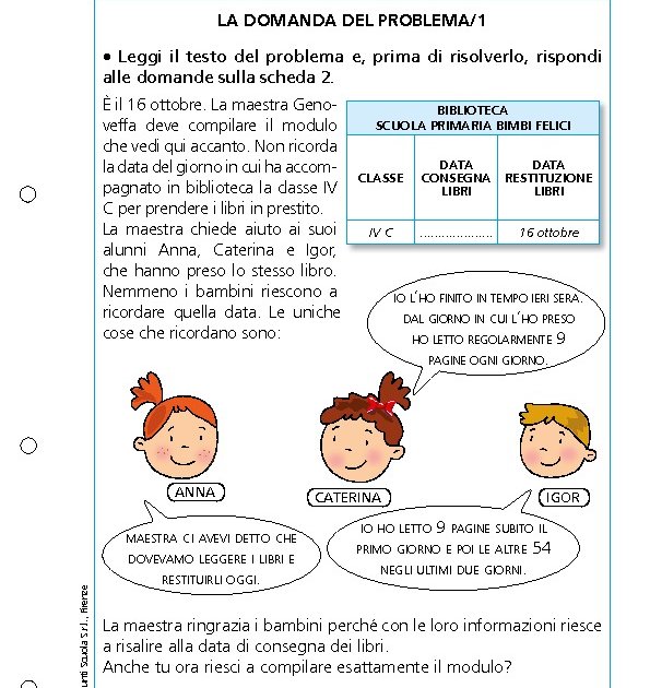 Problemi Di Matematica Di Prima Elementare Problema Di Matematica Per