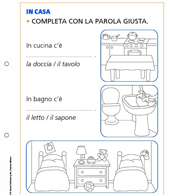 La mia casa e la mia famiglia - 1- schede | Giunti Scuola