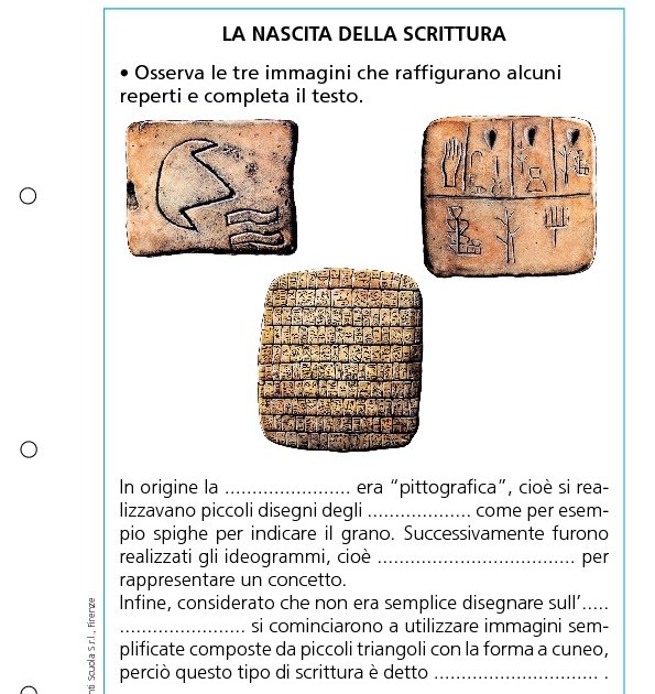 La nascita della scrittura | Giunti Scuola La nascita della scrittura | Giunti Scuola