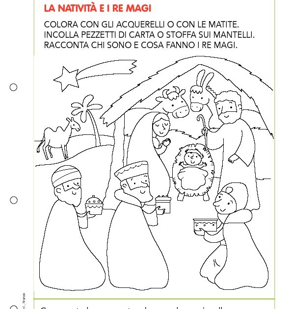 Pagina Da Colorare Dei Re Magi
