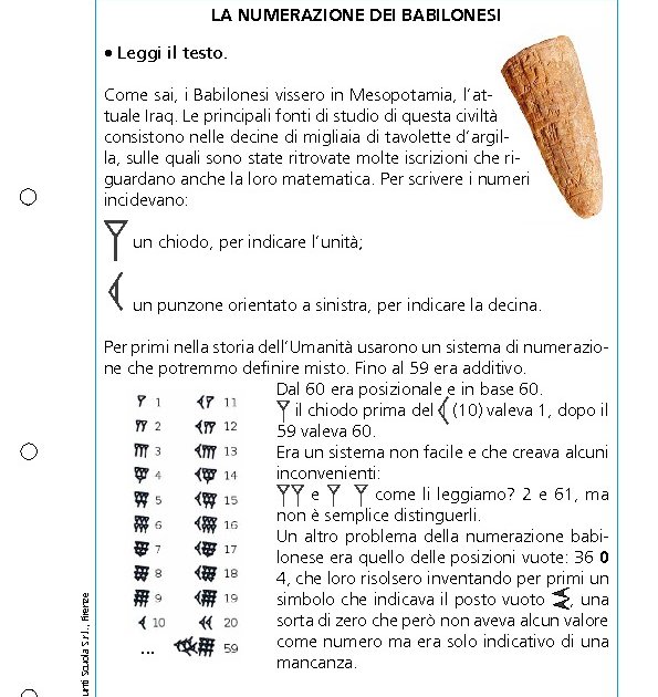 La numerazione dei Babilonesi | Giunti Scuola