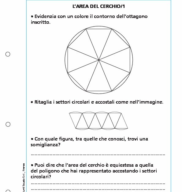 L'area del cerchio/1 | Giunti Scuola