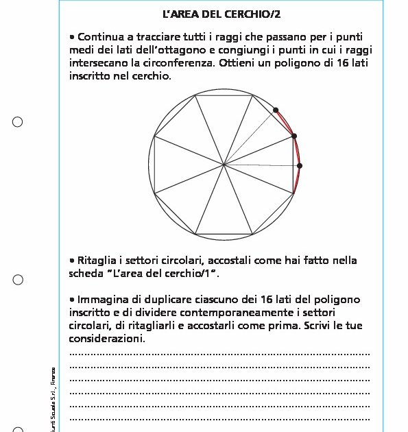 L'area del cerchio/2 | Giunti Scuola