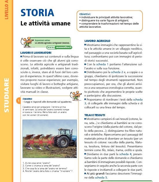 Le attività umane | Giunti Scuola