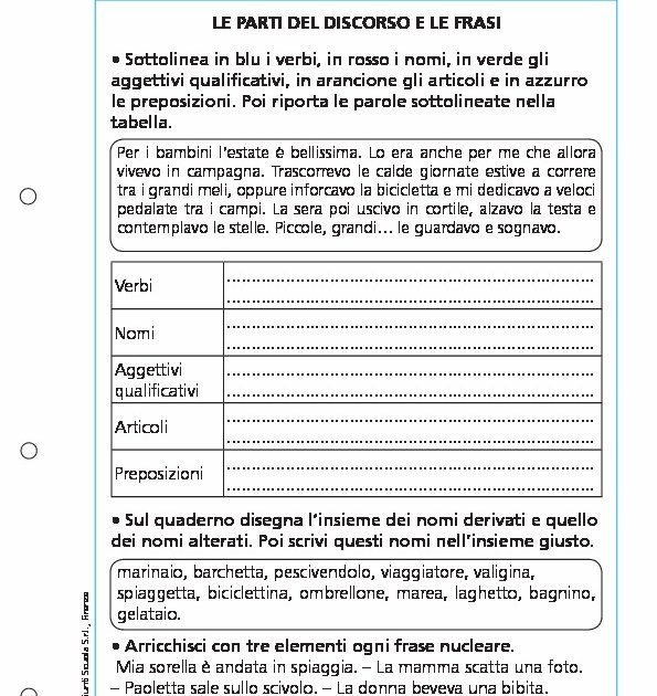 Le parti del discorso e le frasi | Giunti Scuola