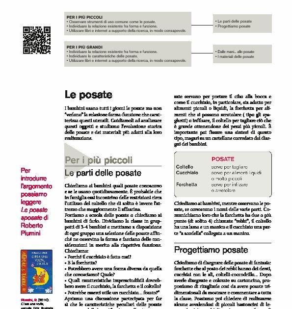 Le posate | Giunti Scuola