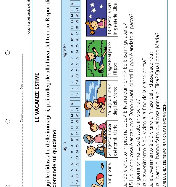 Le vacanze estive | Giunti Scuola