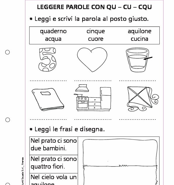 Leggere parole con QU - CU - CQU | Giunti Scuola
