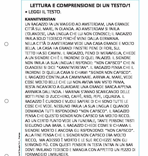 Lettura e comprensione di un testo/1_C1 | Giunti Scuola