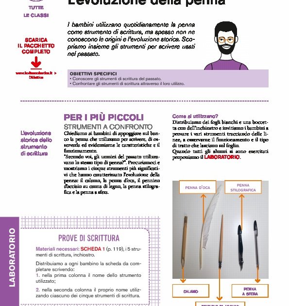 L'evoluzione della penna | Giunti Scuola