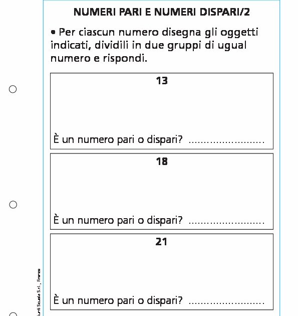 Numeri pari e numeri dispari/2 | Giunti Scuola
