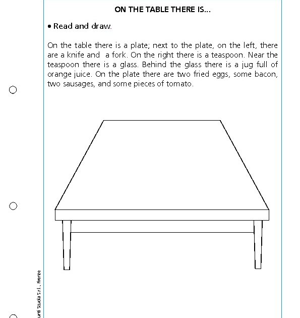 On the table there is... | Giunti Scuola