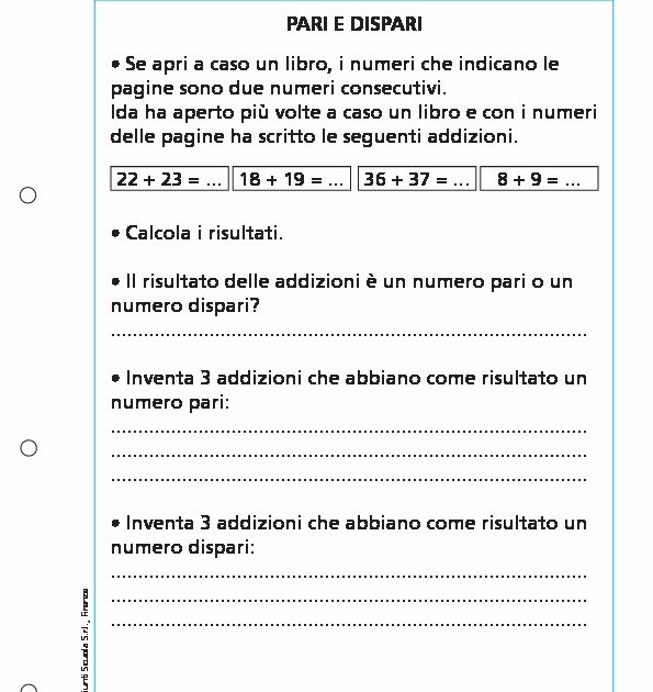 Pari e dispari | Giunti Scuola