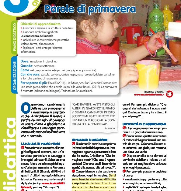 Parole di primavera | Giunti Scuola