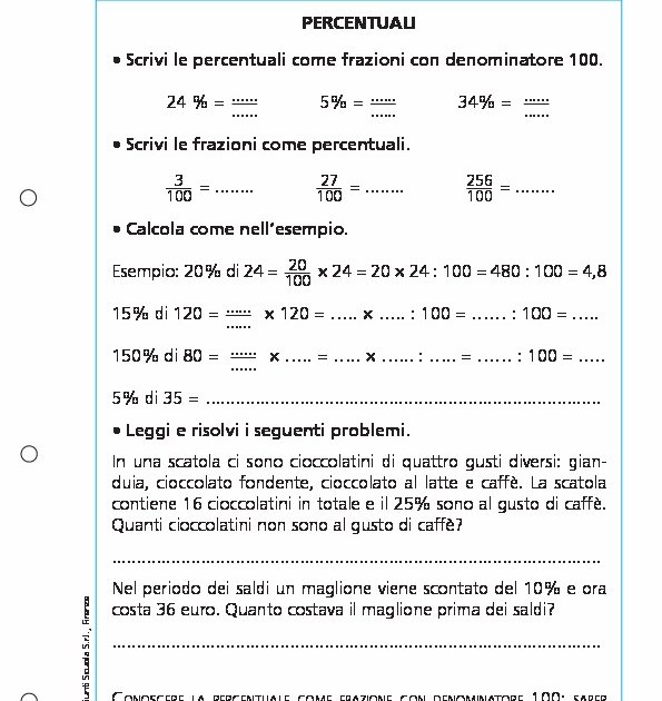 Percentuali | Giunti Scuola