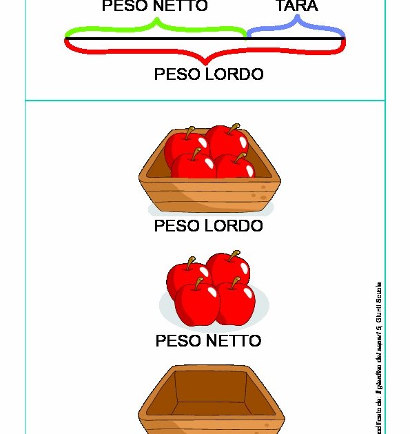 Peso netto, peso lordo e tara (pdf) | Giunti Scuola