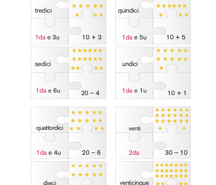Puzzle di numeri | Giunti Scuola