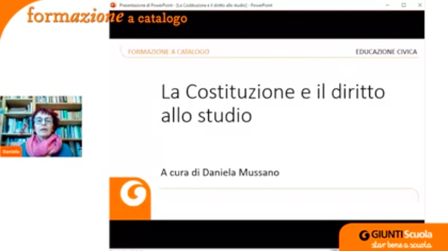 Registrazione | La costituzione e il diritto allo studio | Giunti Scuola