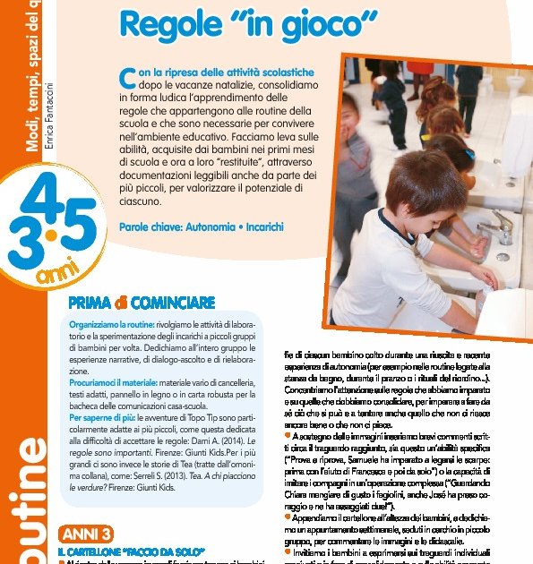 Regole "in gioco" | Giunti Scuola