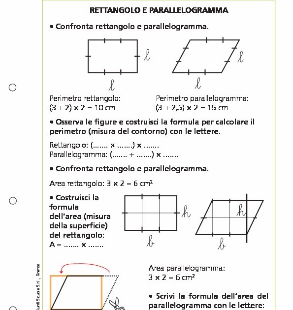 Rettangolo e parallelogramma | Giunti Scuola