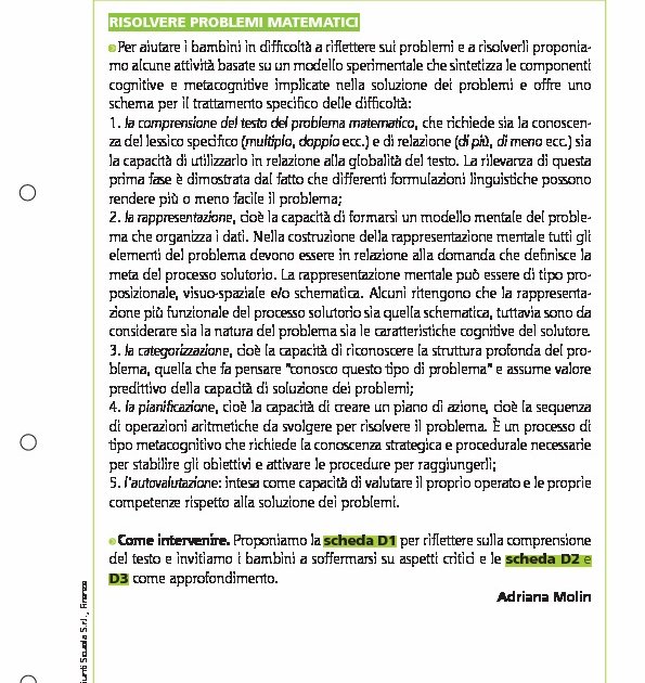 Risolvere problemi matematici | Giunti Scuola