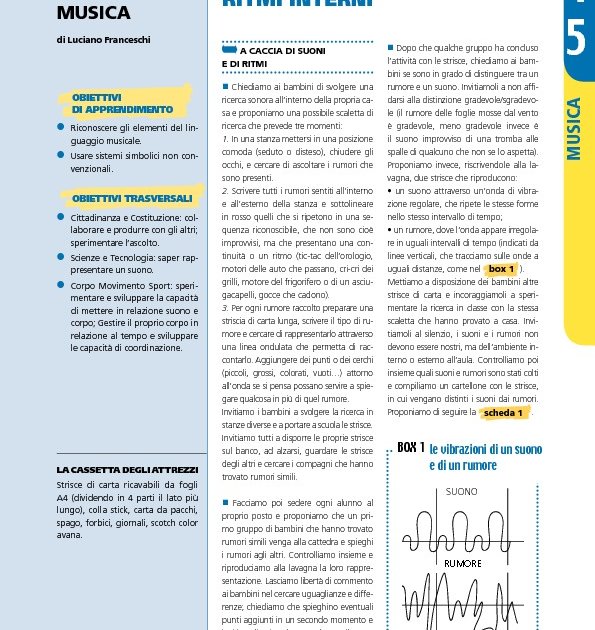 Ritmi esterni e ritmi interni | Giunti Scuola