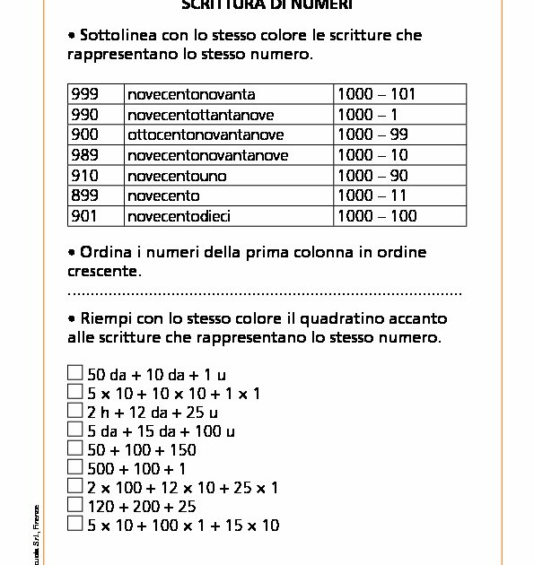 Scrittura di numeri | Giunti Scuola