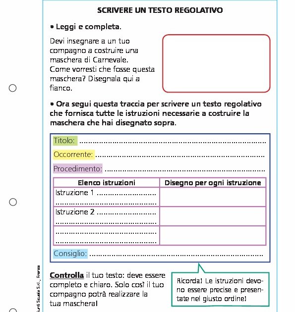 Scrivere un testo regolativo | Giunti Scuola