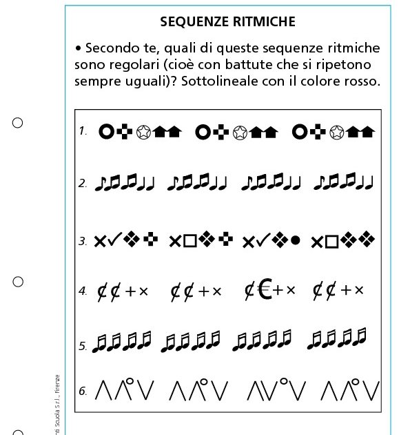 Sequenze ritmiche | Giunti Scuola