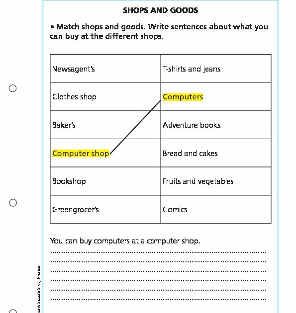Shops and goods | Giunti Scuola