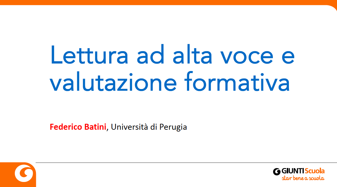 Slide | Leggimi ancora 5° webinar con Federico Batini | Giunti Scuola