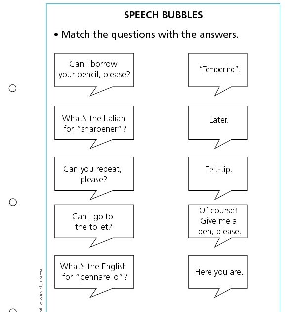 Speech Bubbles | Giunti Scuola