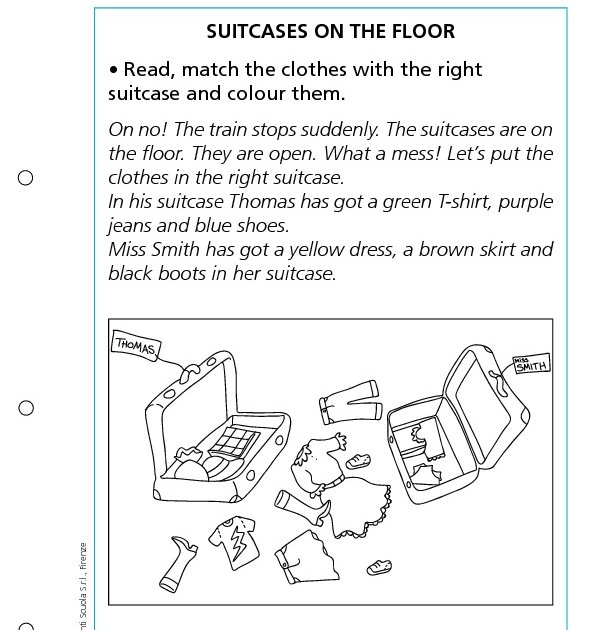 Suitcases on the floor | Giunti Scuola