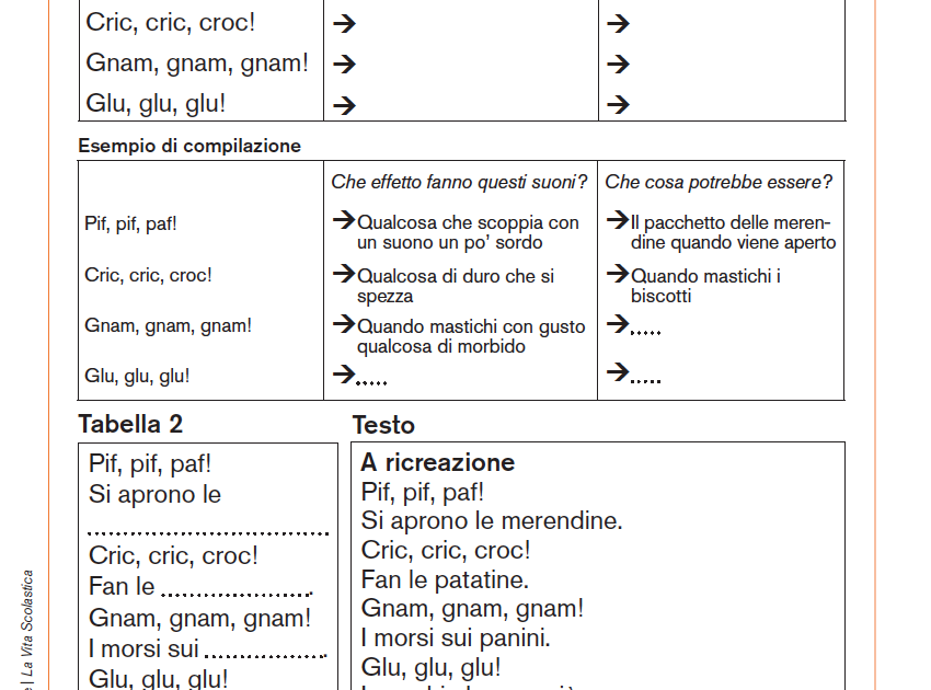 Suoni "a ricreazione" | Giunti Scuola