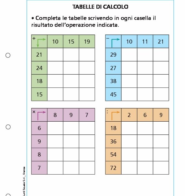 Calcolo Veloce Schede Didattiche Per Scuola Primaria - vrogue.co