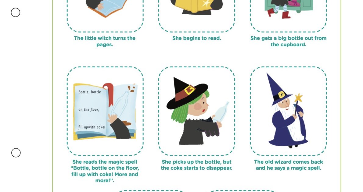 The old wizard and the little witch - Flashcards | Giunti Scuola