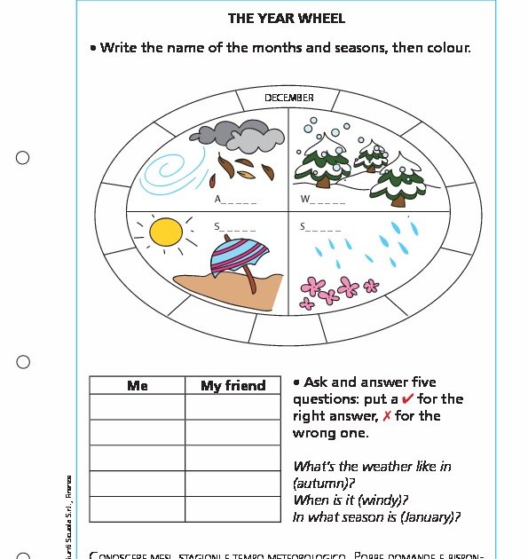 The year wheel | Giunti Scuola