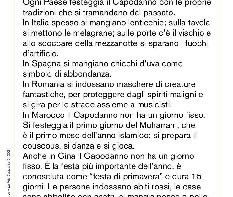 Tradizioni del capodanno nel mondo | Giunti Scuola