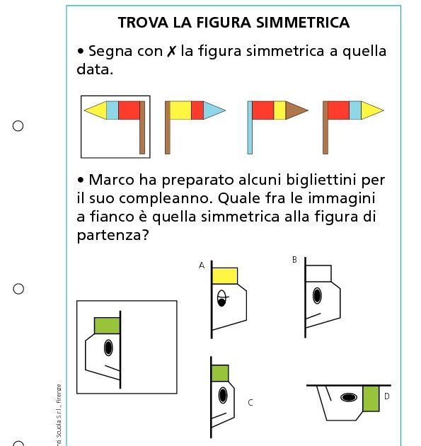 Trova la figura simmetrica | Giunti Scuola