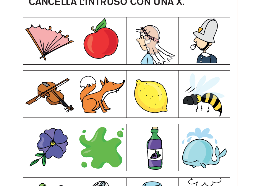 Trova l'intruso | Giunti Scuola