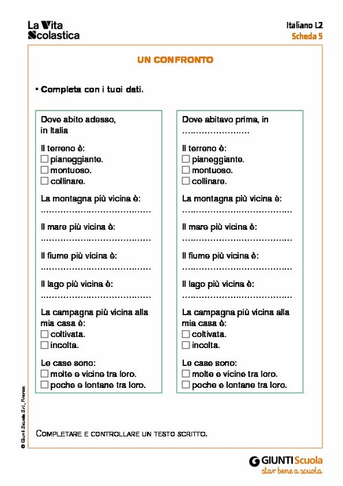 Un confronto | Giunti Scuola
